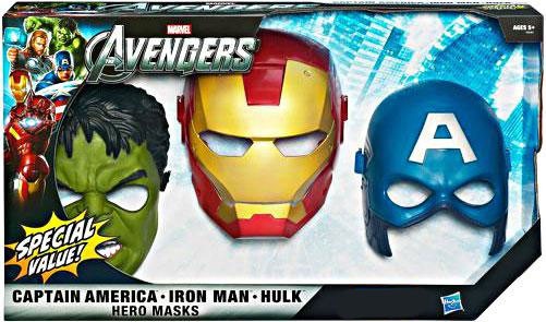 Hasbro Marvel Avengers Hero Mask 3-Pack Exclusive Roleplay Toy