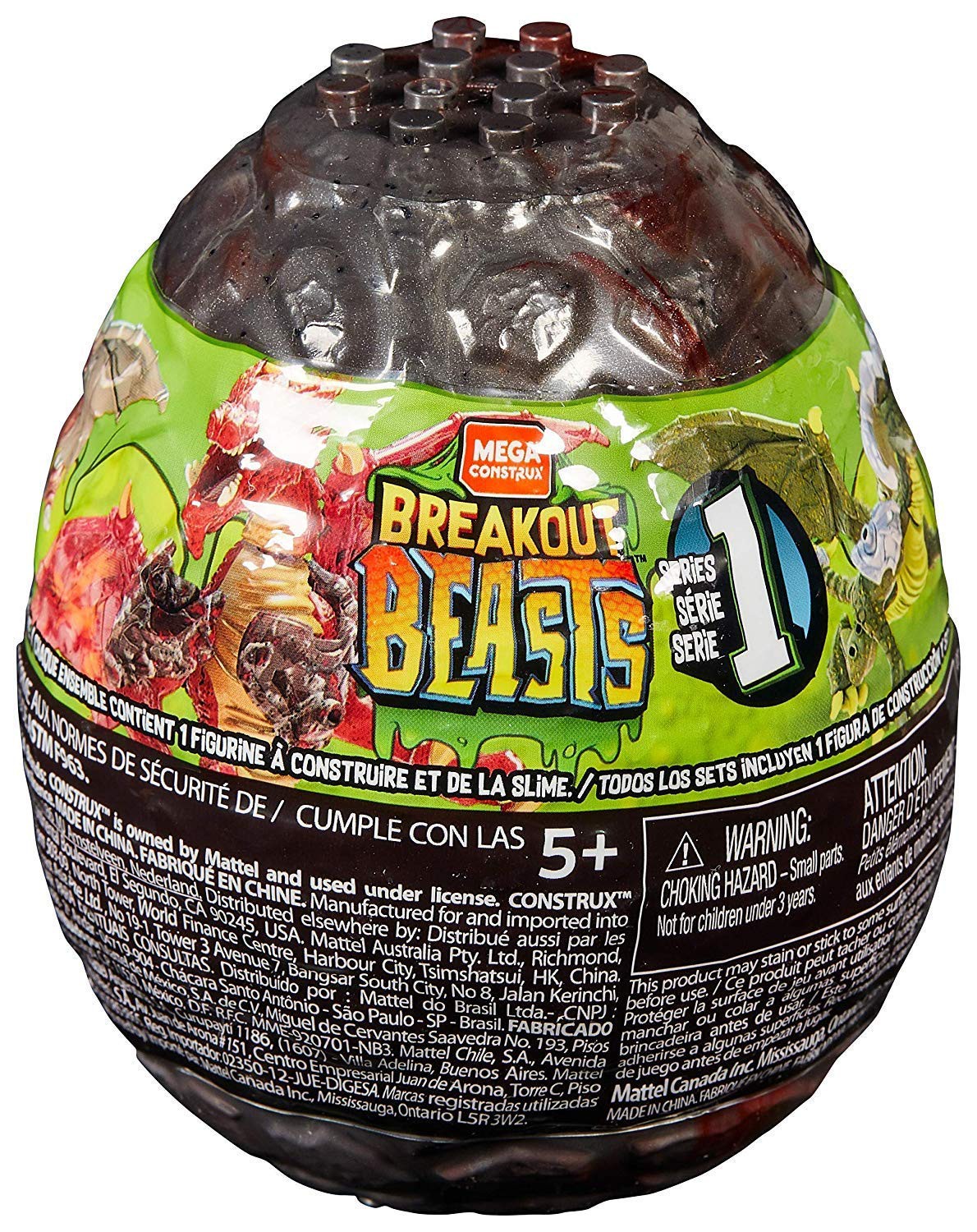 Mega Construx Breakout Beasts Series 1 Slime Egg Mystery Pack