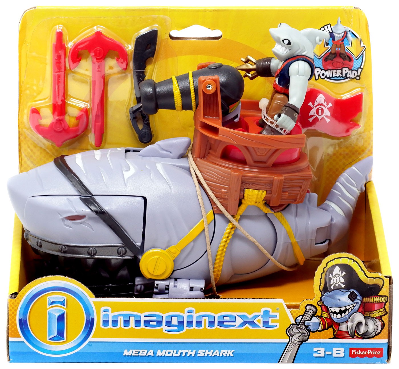 Купить Imaginext Fisher Price Imaginext Mega Mouth Shark Figure Set в ...