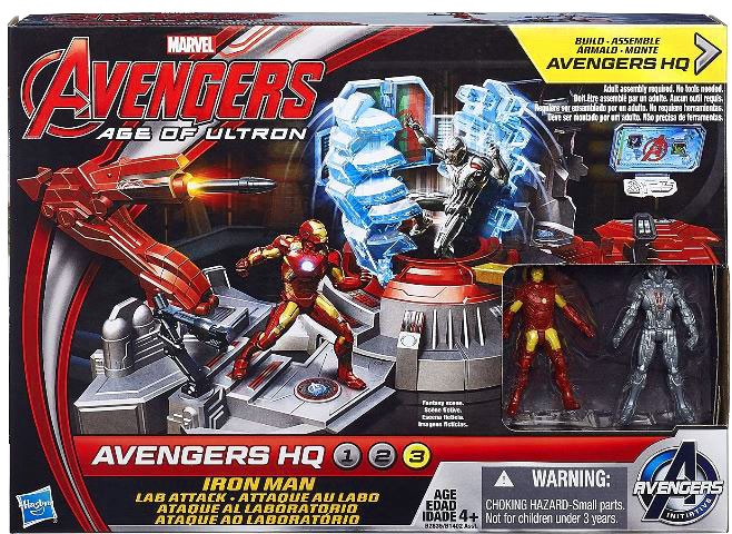 Hasbro Marvel Avengers Age of Ultron Iron Man Attack Lab 2.5" Action ...