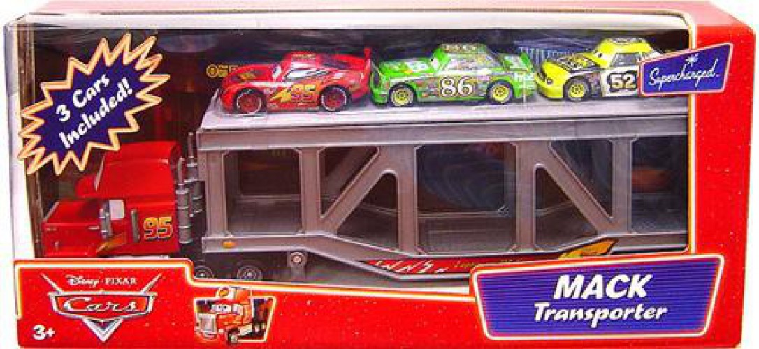 Mattel Disney / Pixar Cars Supercharged Mack Transporter 1:55 Diecast ...