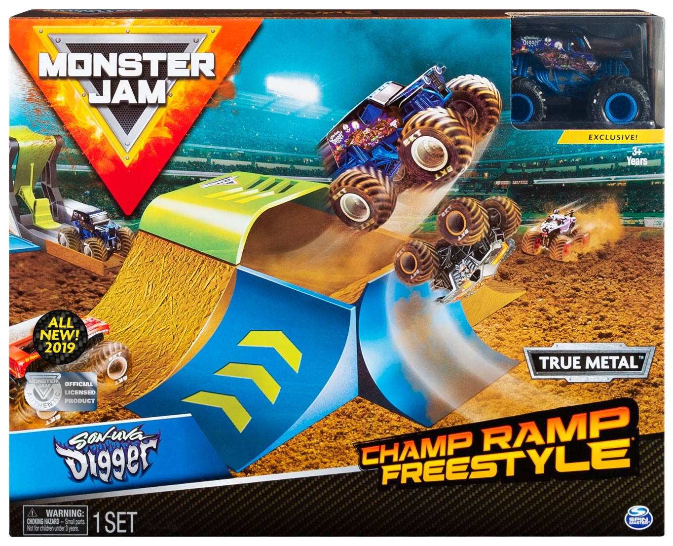 Spin Master Monster Jam Champ Ramp Freestyle Playset