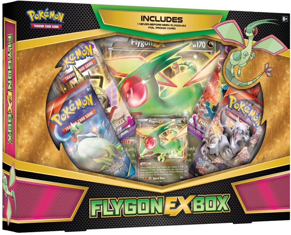 Pokemon Trading Card Game XY Flygon EX Box [4 Booster Packs, Promo Card ...