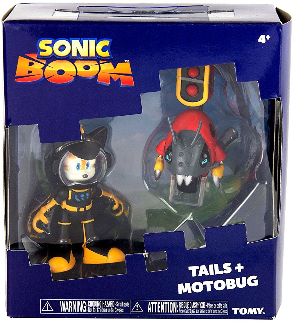 TOMY, Inc. Sonic The Hedgehog Sonic Boom Tails & Motobug 3" Action ...