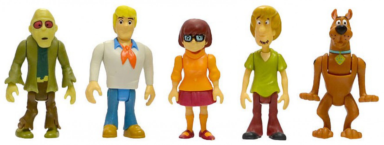 Zoink Scooby Doo Shaggy, Scooby, Fred, Velma & Zombie 2.5" Action ...