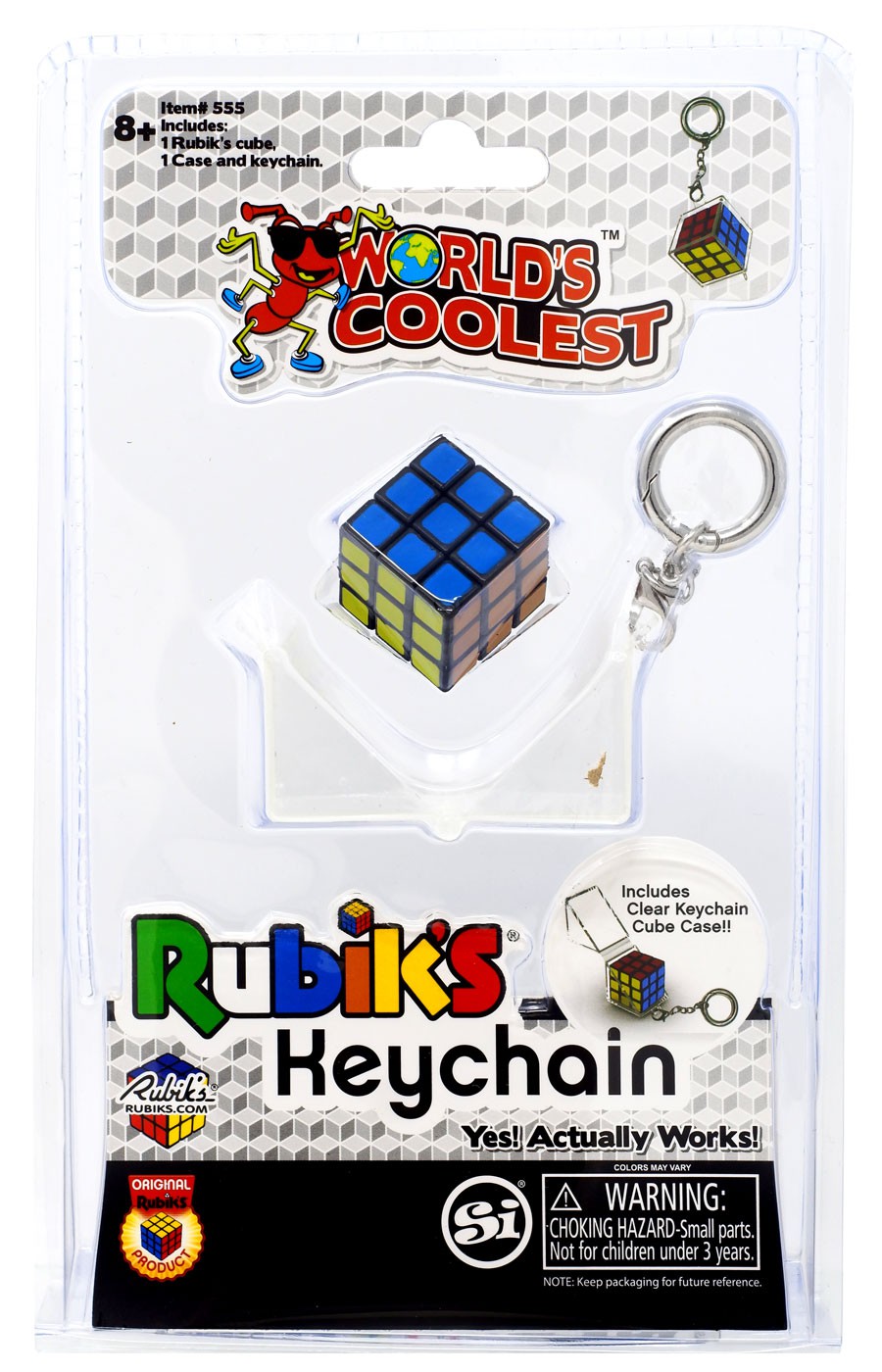 SUPER IMPULSE Rubik's Cube World's Coolest Rubik's Cube Puzzle Toy Keychain