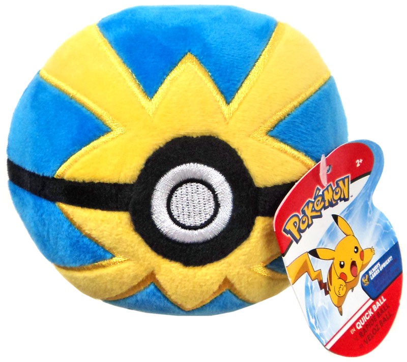 Wicked Cool Toys Pokemon Pokeball Quick Ball 5" Plush