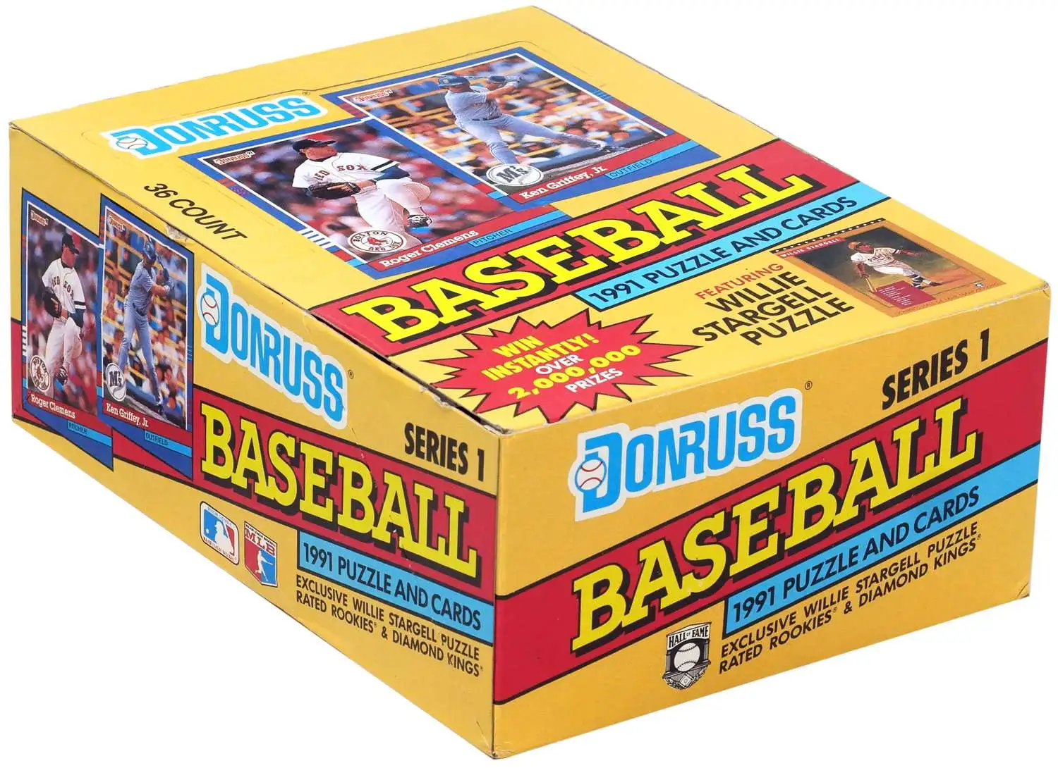 MBL Donruss 1991 Series 1 Baseball Trading Card WAX Box 36 Packs - ToyWiz