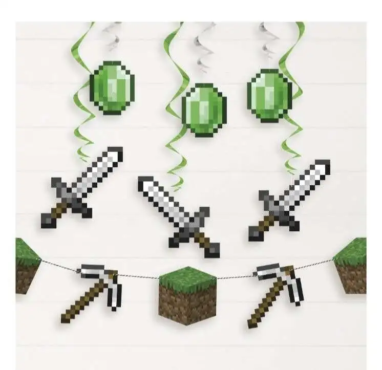 Minecraft Minecraft Hanging Party Decorations Unique - ToyWiz