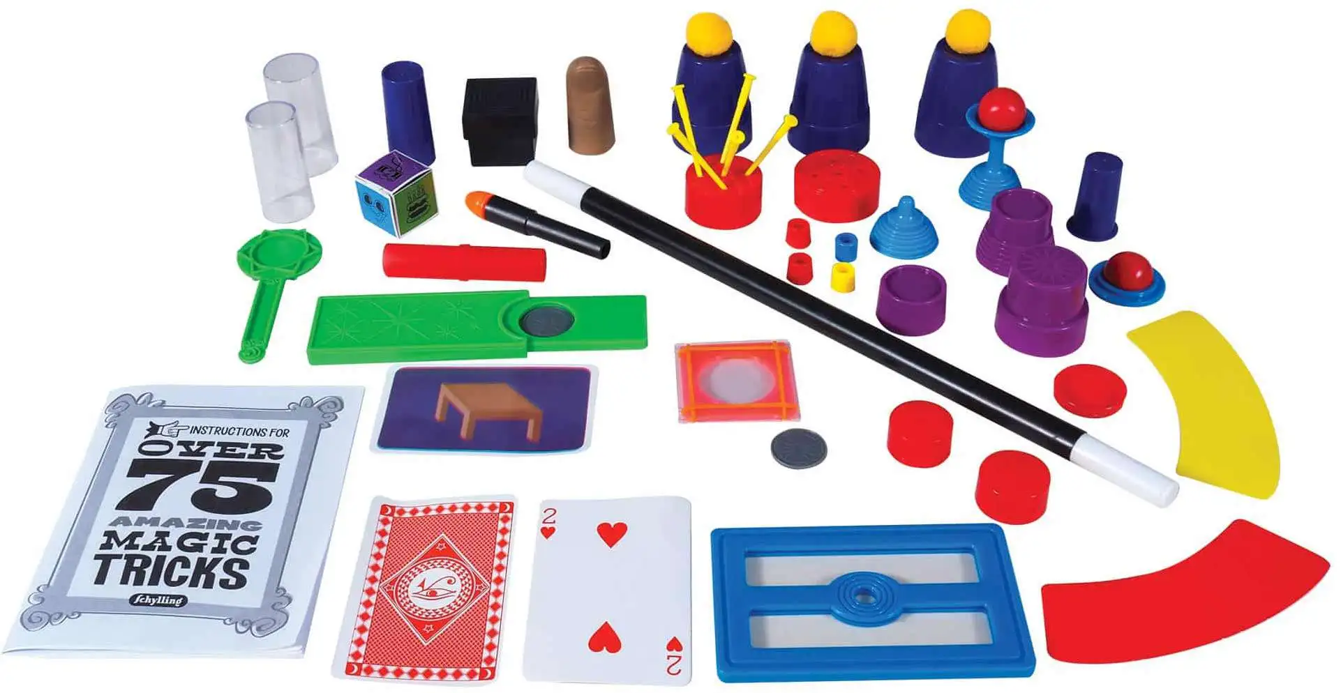 Magic Rabbit Jumbo Box of Magic Kit Over 75 Easy to Learn Tricks Schylling - ToyWiz