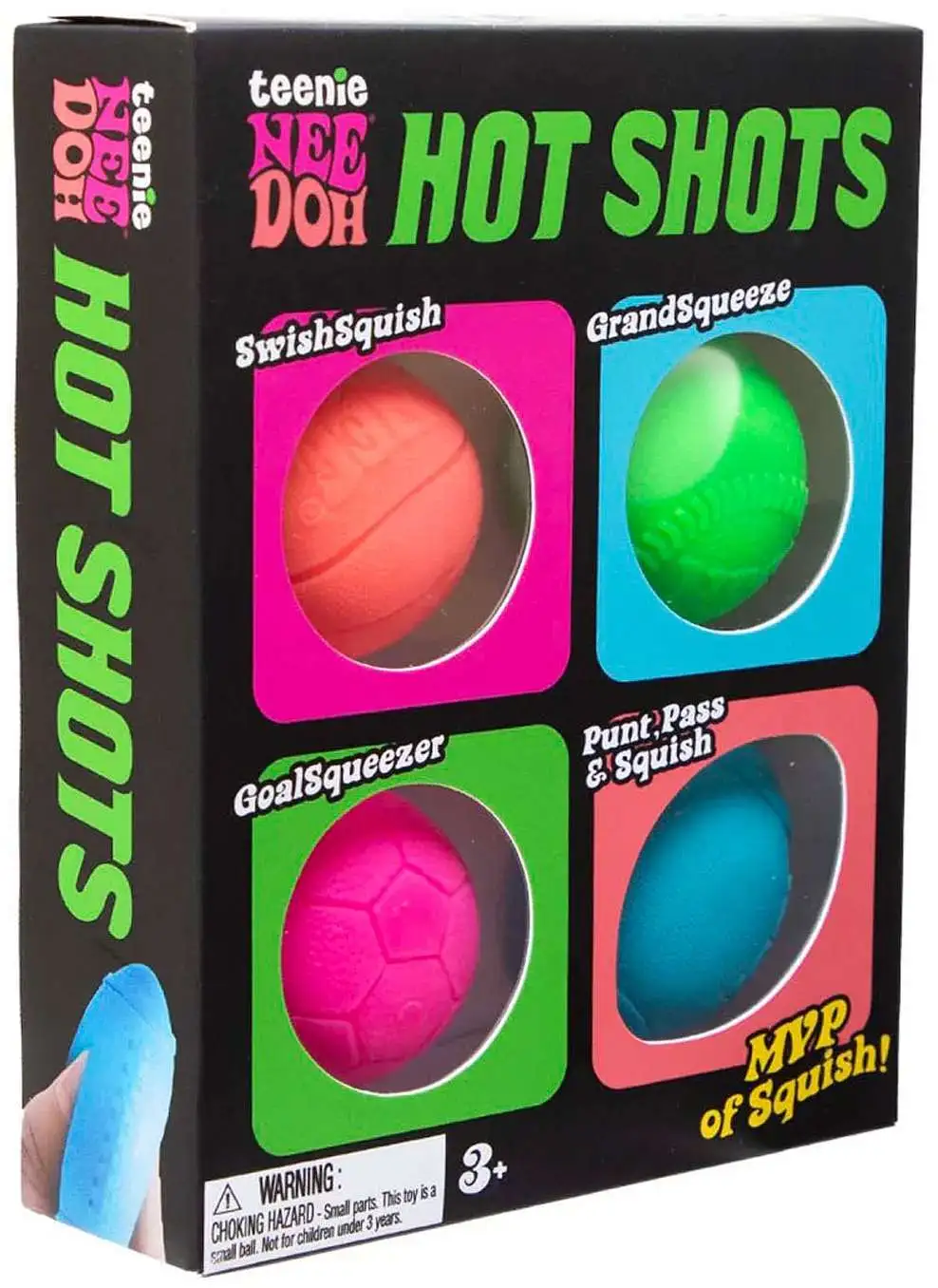 NeeDoh Hot Shots SwishSquish, GrandSqueeze, GoalSqueezer Punt, Pass ...