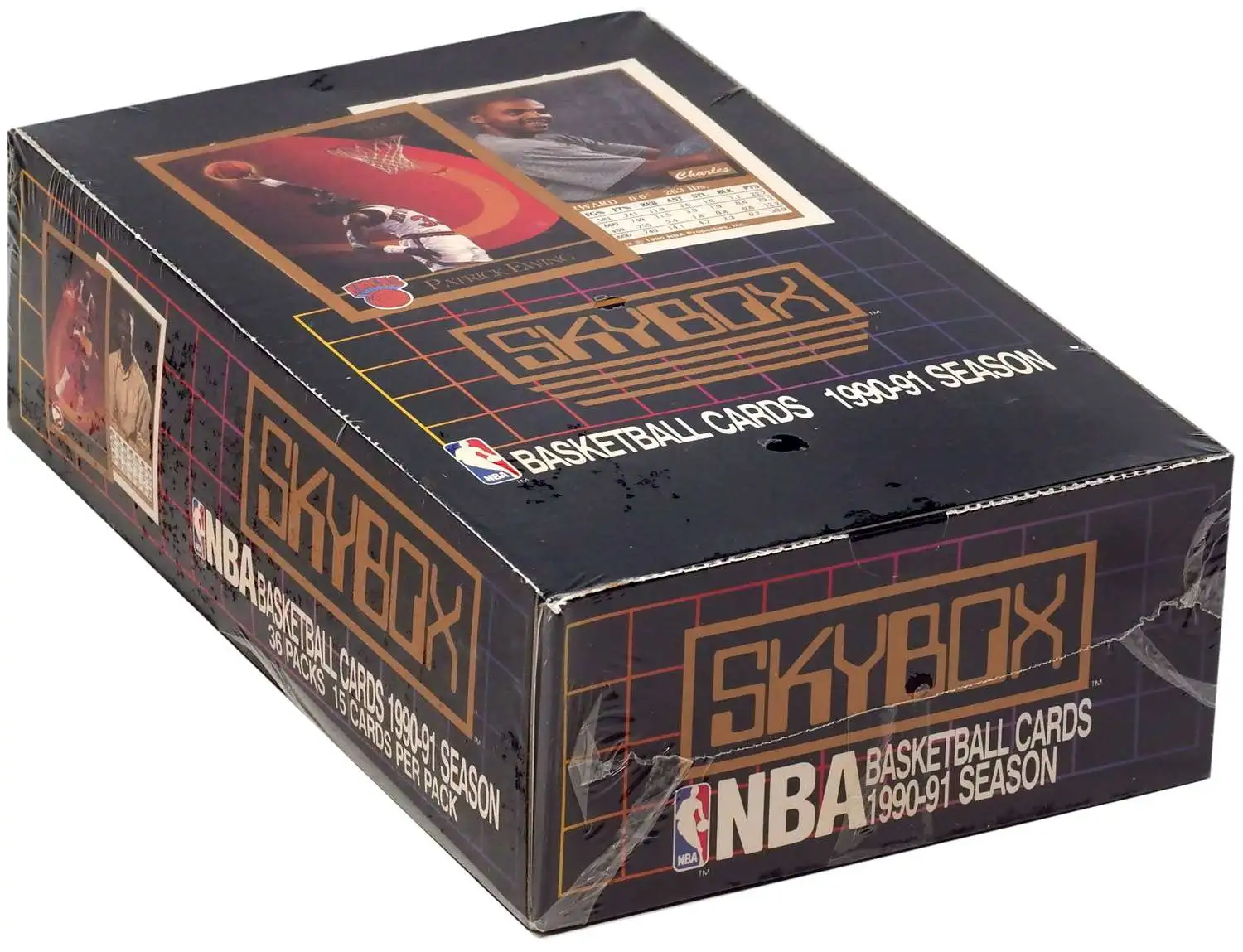 NBA Skybox 1990-91 Series 1 Basketball Trading Card Box 36 Packs - ToyWiz