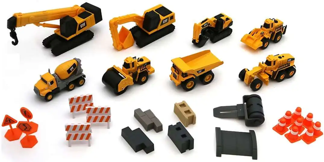 CAT Little Machines Construction Site Exclusive Mega Set Playset ...