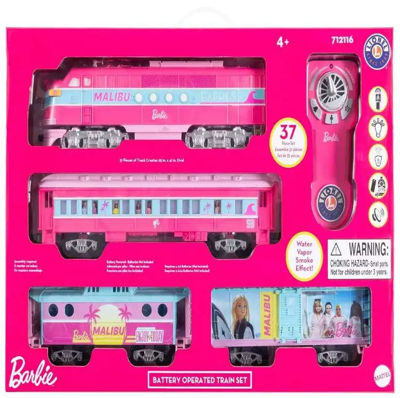 Barbie Malibu Express Battery Operated Train Set Lionel - ToyWiz