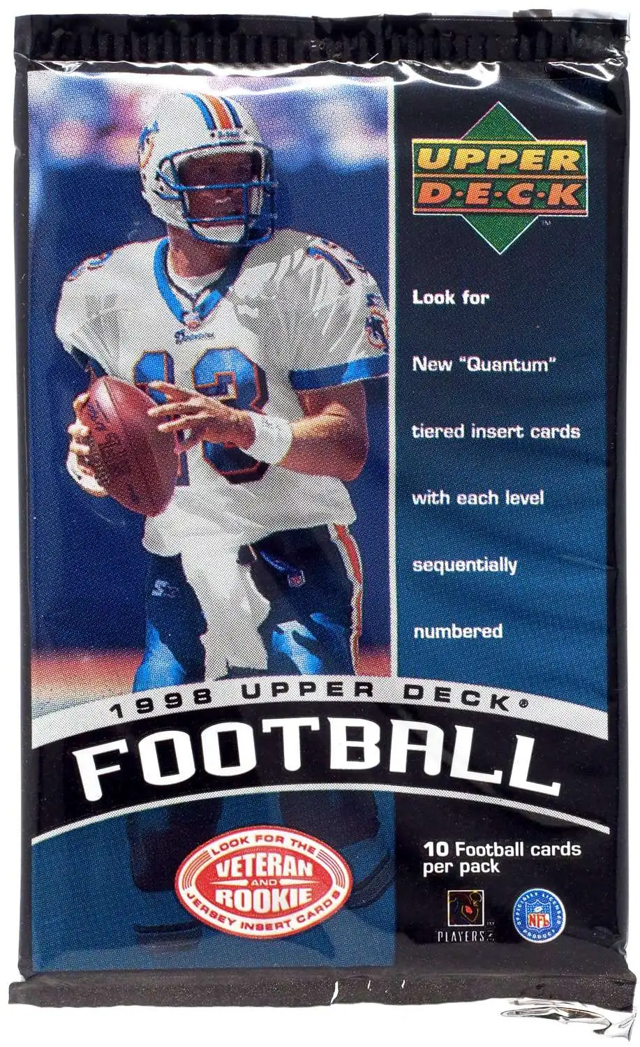 NFL Upper Deck 1998 Upper Deck Football Trading Card Pack 10 Cards - ToyWiz