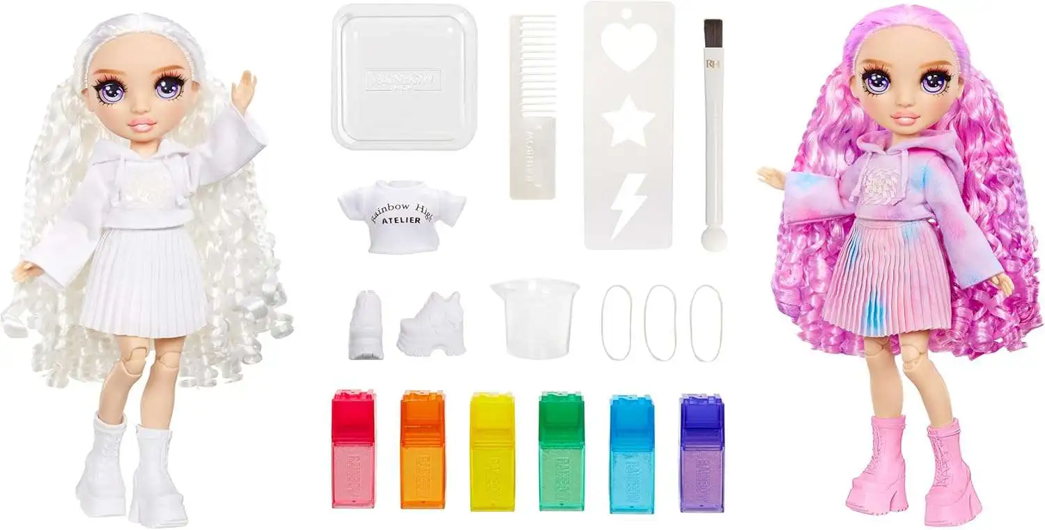 Rainbow High Watercolor Create Washable Watercolors Tie-Dye Kit, Purple ...