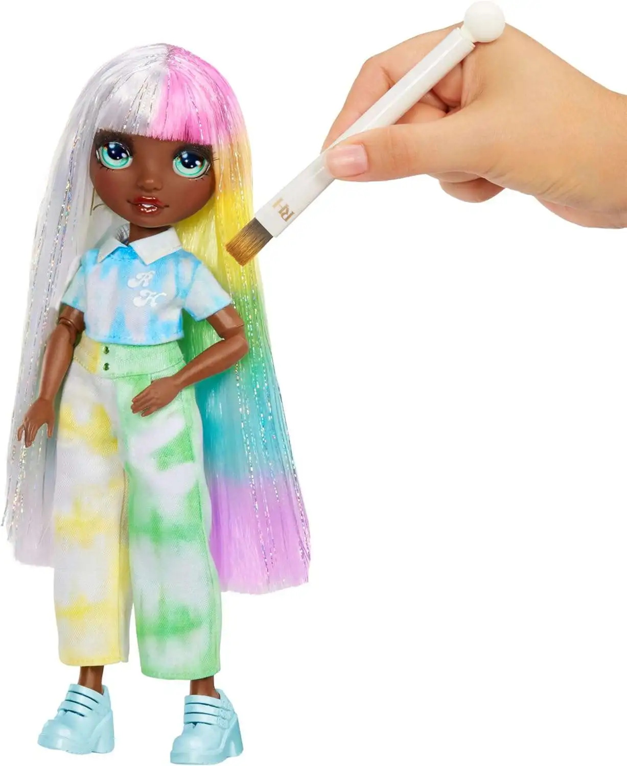 Rainbow High Watercolor Create Washable Watercolors Tie-Dye Kit, Green ...