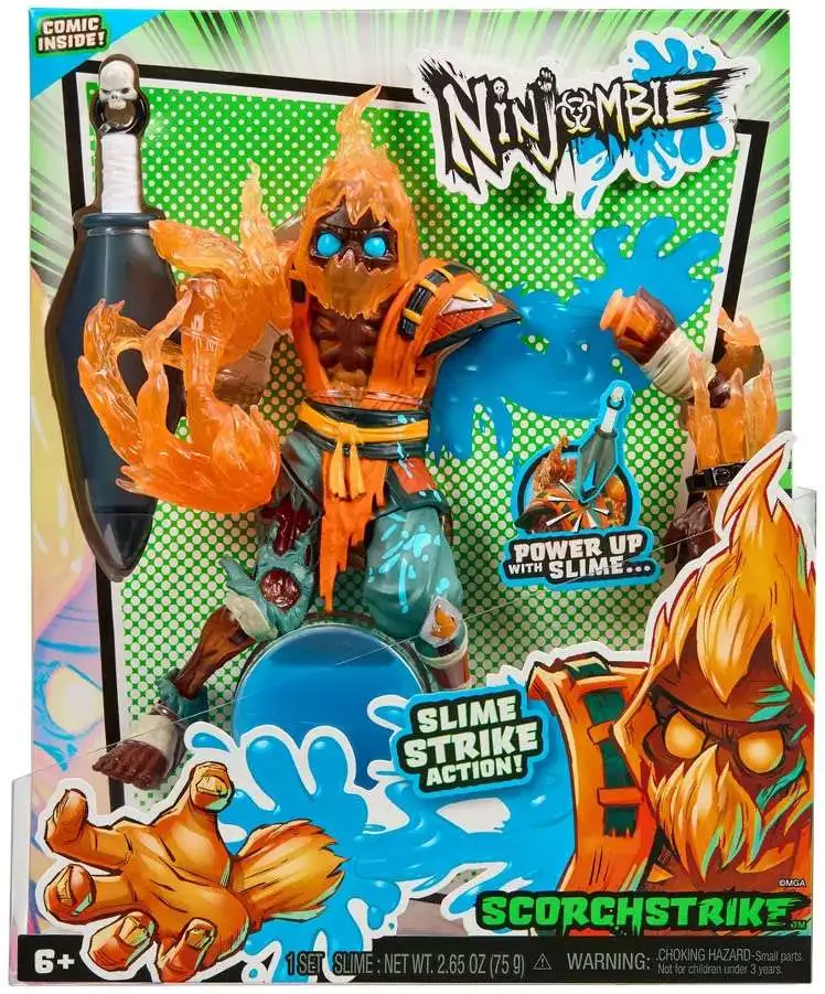 Ninjombie Scorchtrike Action Figure Slime Strike Action MGA ...