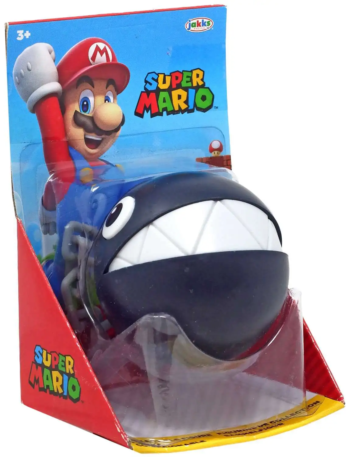 World Of Nintendo Super Mario Chain Chomp 2 5 Mini Figure Version 3