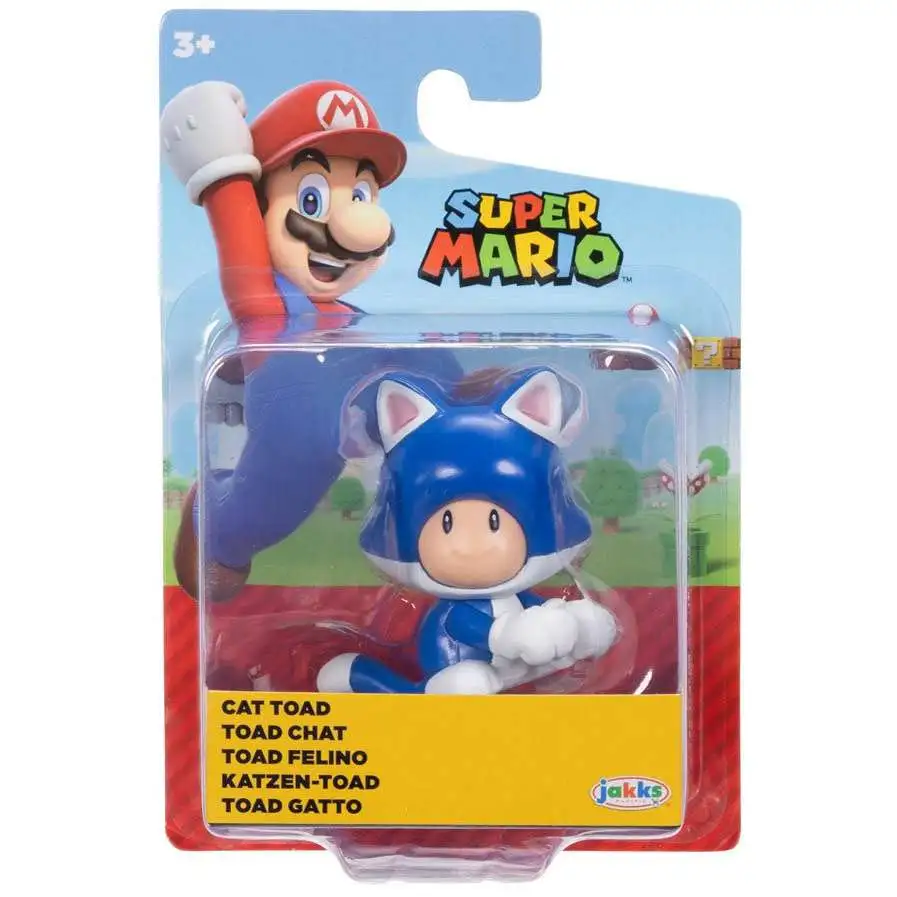 World of Nintendo Super Mario Wave 50 Cat Toad 2.5 Mini Figure Jakks ...