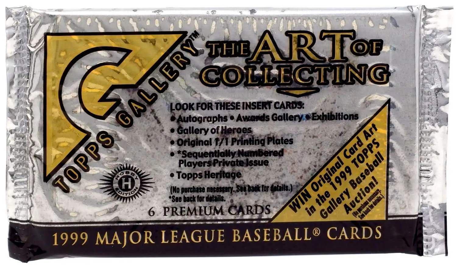 MLB Topps 1999 Topps Gallery Baseball Trading Card HOBBY Pack 6 Cards ...