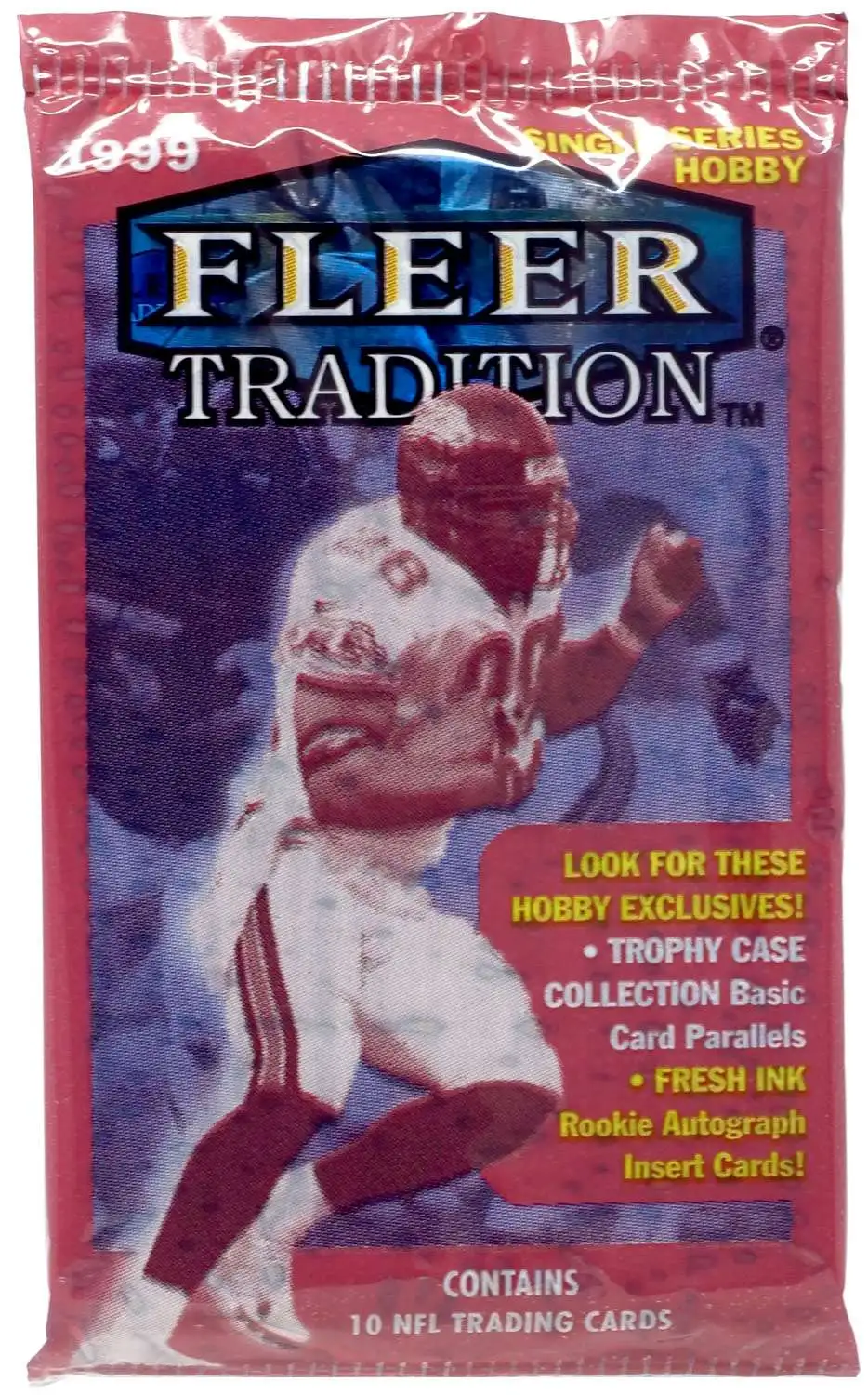 NFL Fleer 1999 Fleer Tradition Football Trading Card HOBBY Pack 10 ...