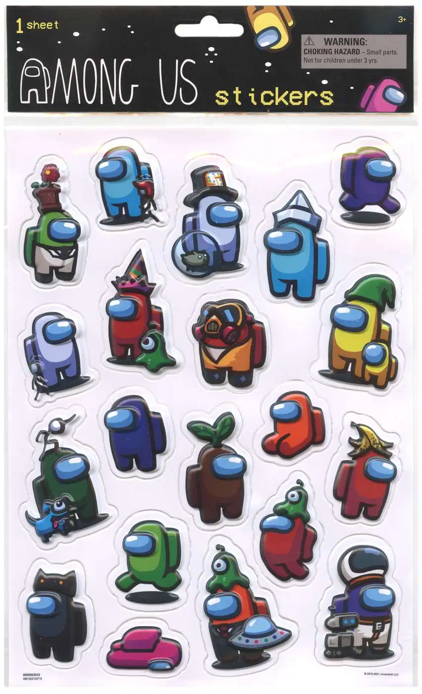 Among Us Among Us Sticker Pack Sandy Lion Toywiz