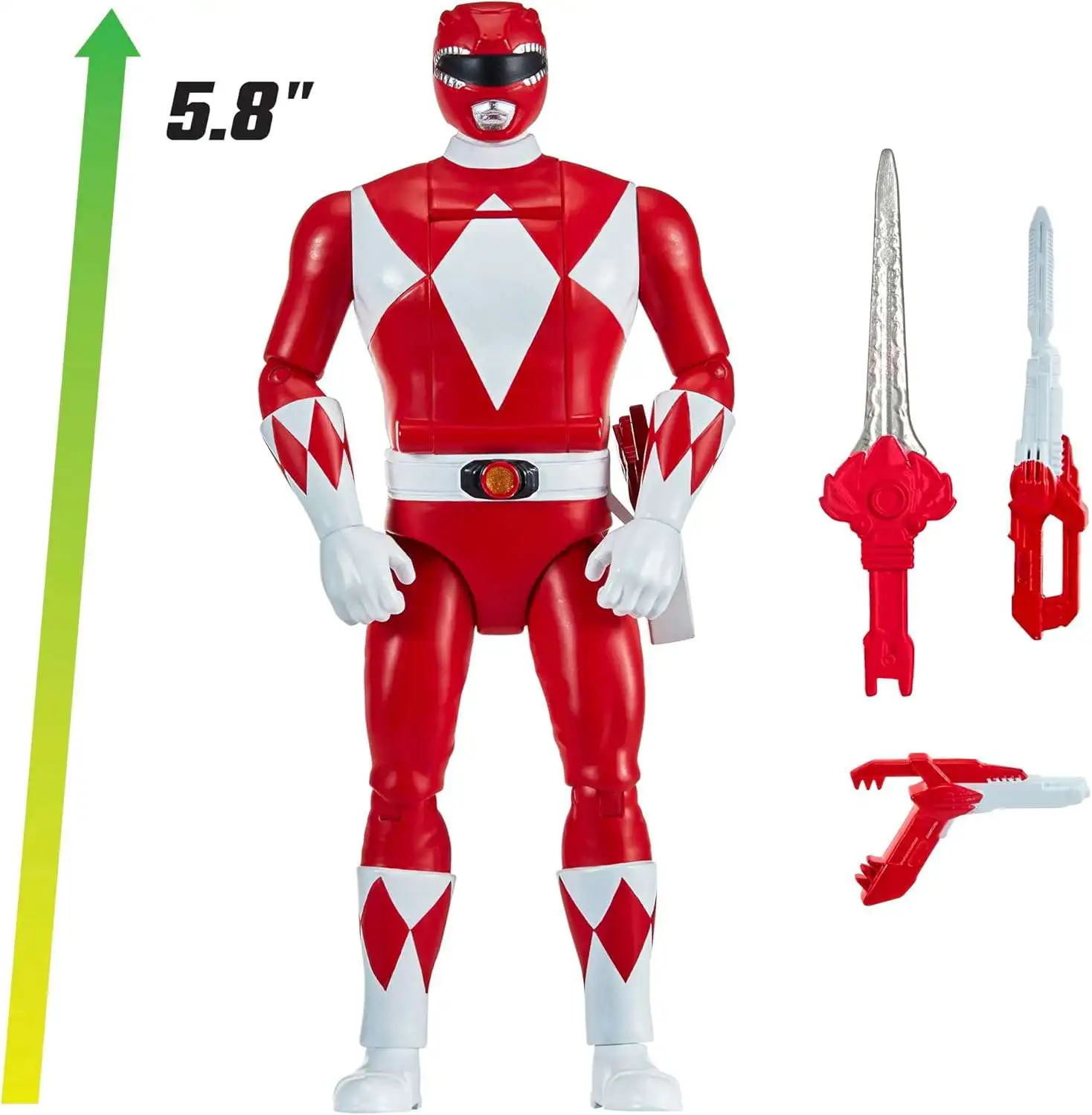Power Rangers Mighty Morphin Re-Ignition Red Ranger Action Figure Auto ...