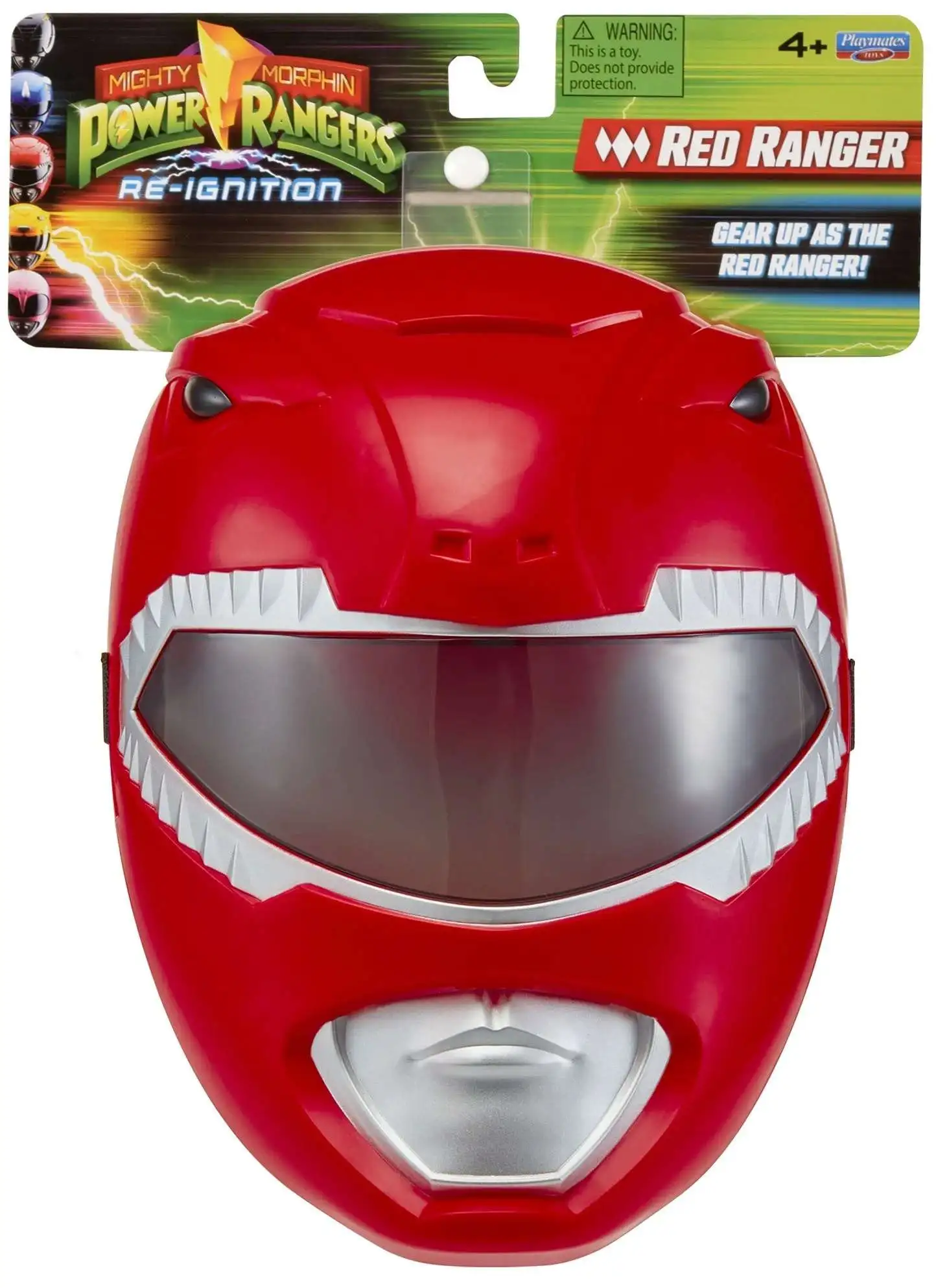 Power Rangers Mighty Morphin Re-Ignition Red Ranger Mask Playmates - ToyWiz
