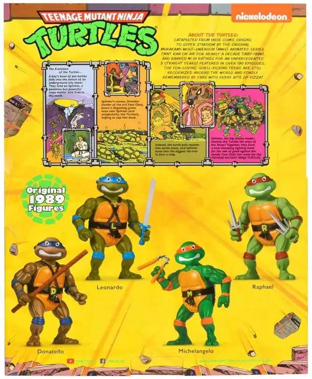 Teenage Mutant Ninja Turtles Original 1989 Figures Donatello 12 Deluxe ...