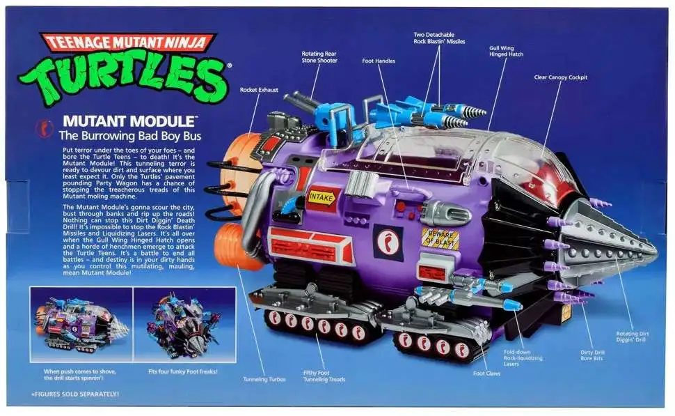 Teenage Mutant Ninja Turtles 40th Anniversary Mutant Module 4 Vehicle ...