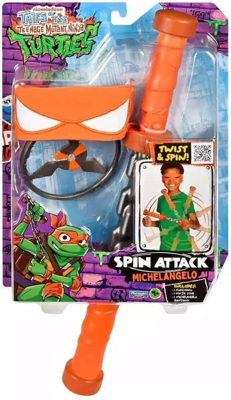 Teenage Mutant Ninja Turtles Tales of the TMNT Spin Attack Michelangelo ...