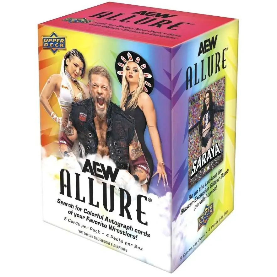 AEW All Elite Wrestling 2024 Allure Trading Card BLASTER Box 4 Packs ...