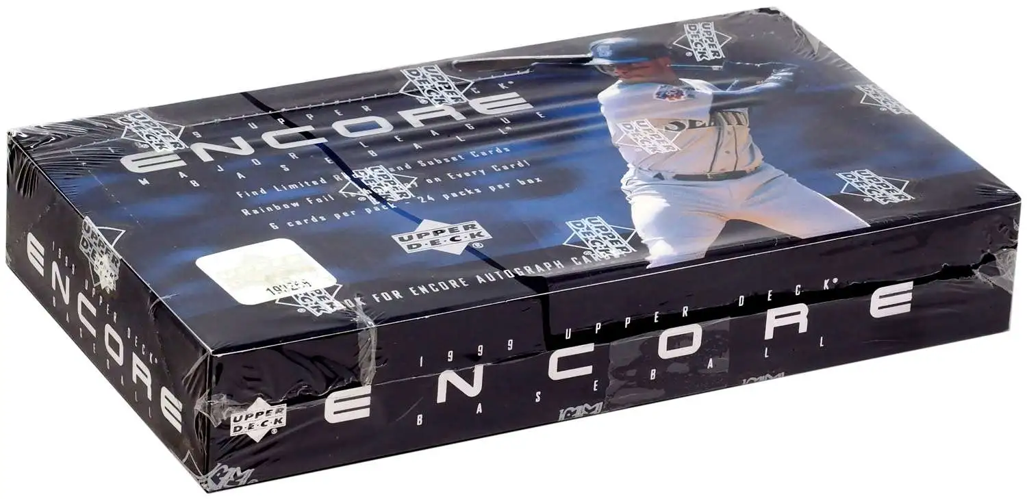 MLB Upper Deck 1999 Encore Major League Baseball Trading Card HOBBY Box 24 Packs - ToyWiz