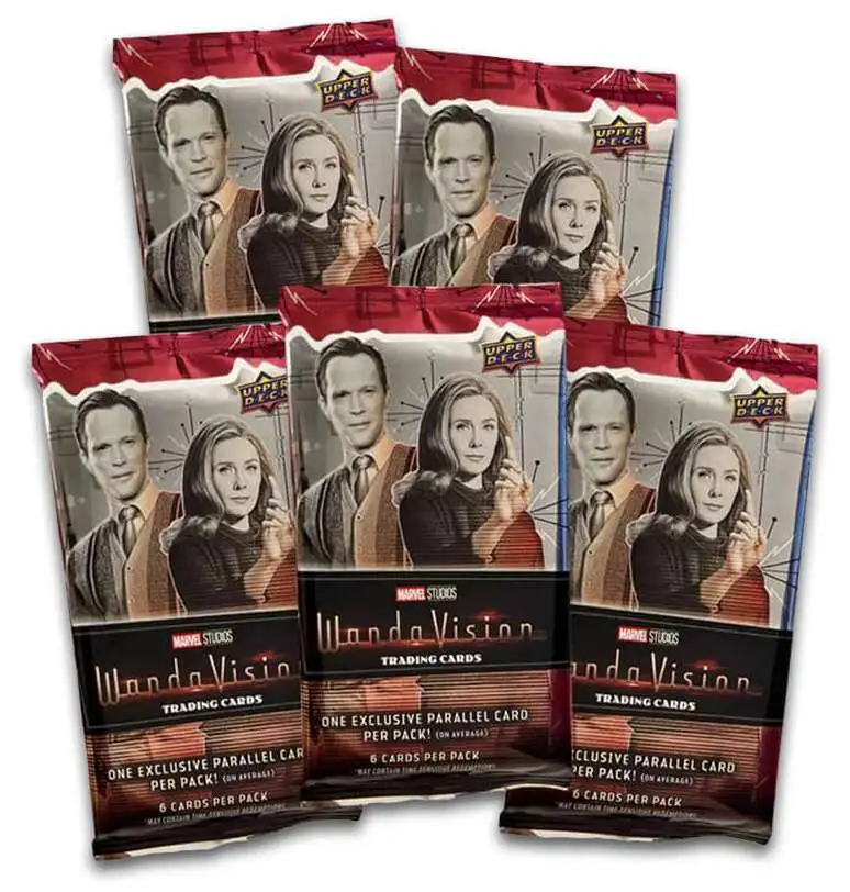 Marvel WandaVision Trading Card BLASTER Box 5 Packs Upper Deck - ToyWiz