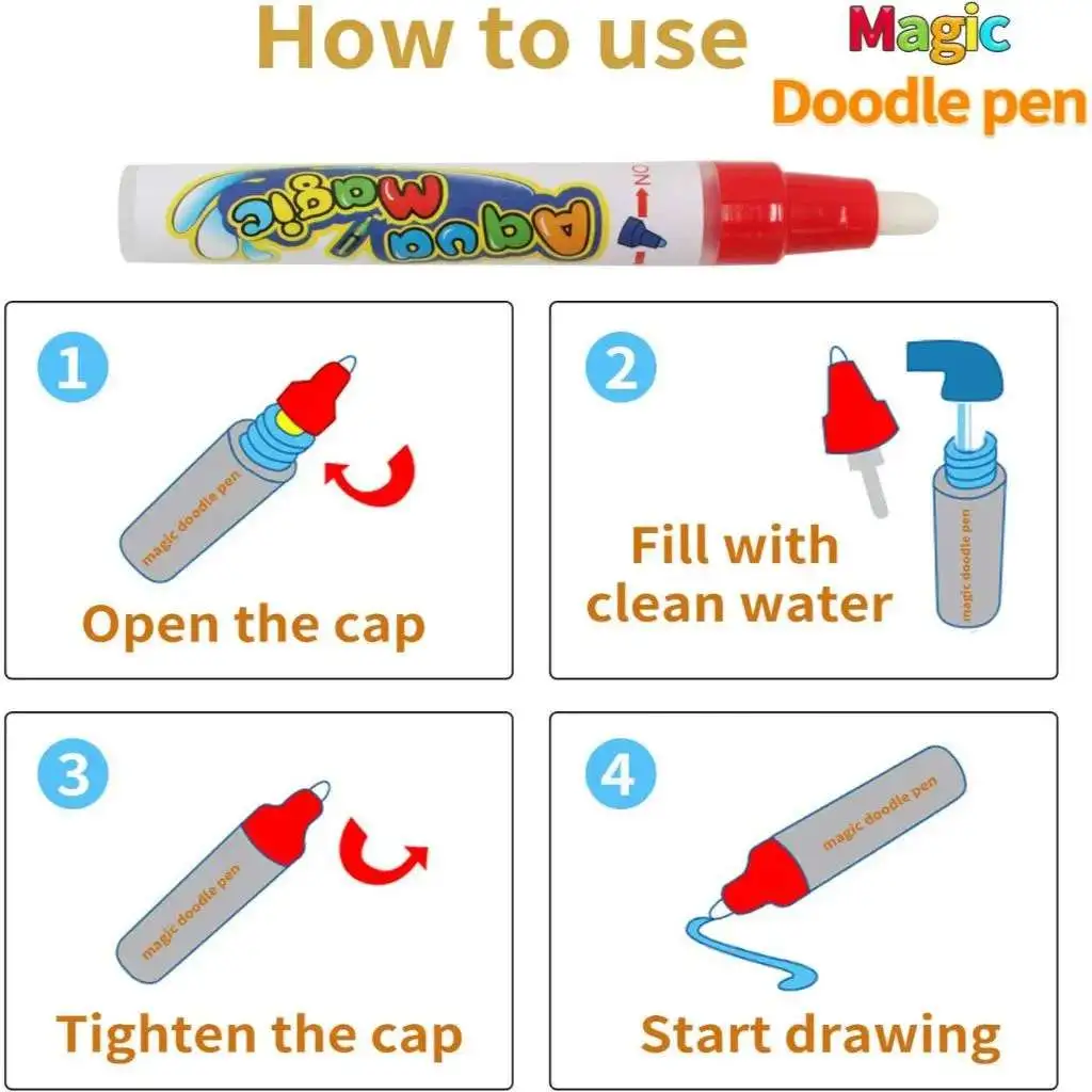 Aqua Magic Doodle Drawing Mat Aqua Magic Doodle Drawing Mat Playset ...