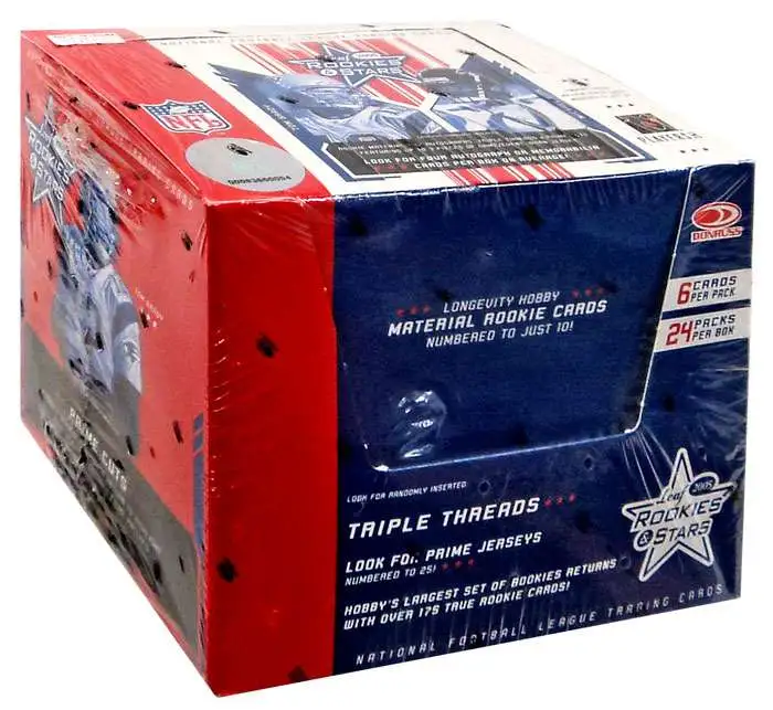 NFL Leaf 2005 Rookies Stars Football Trading Card Hobby Box - ToyWiz