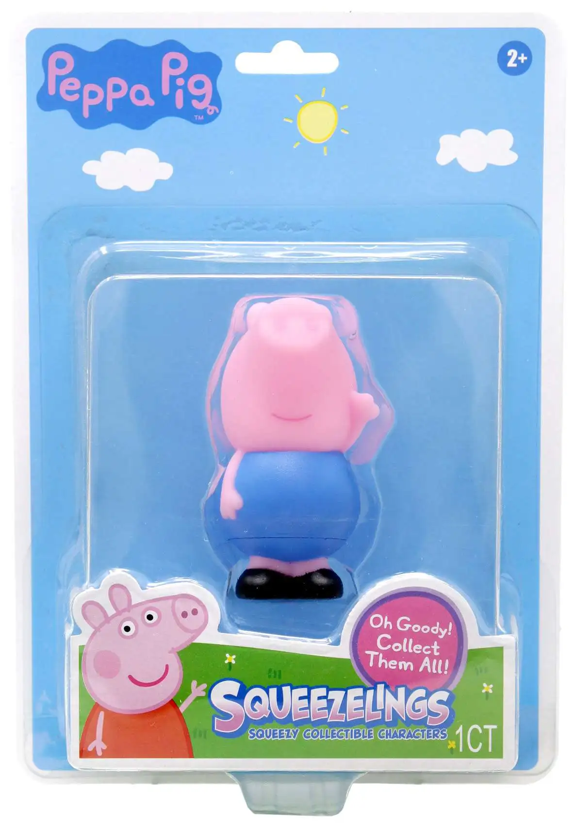Peppa Pig Squeezelings George 3 Vinyl FIgure Forever Clever Inc. - ToyWiz