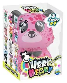 Very Beary Series 1 Pink Splatter Bear 4 Collectible Squeeze Toy ORB ...