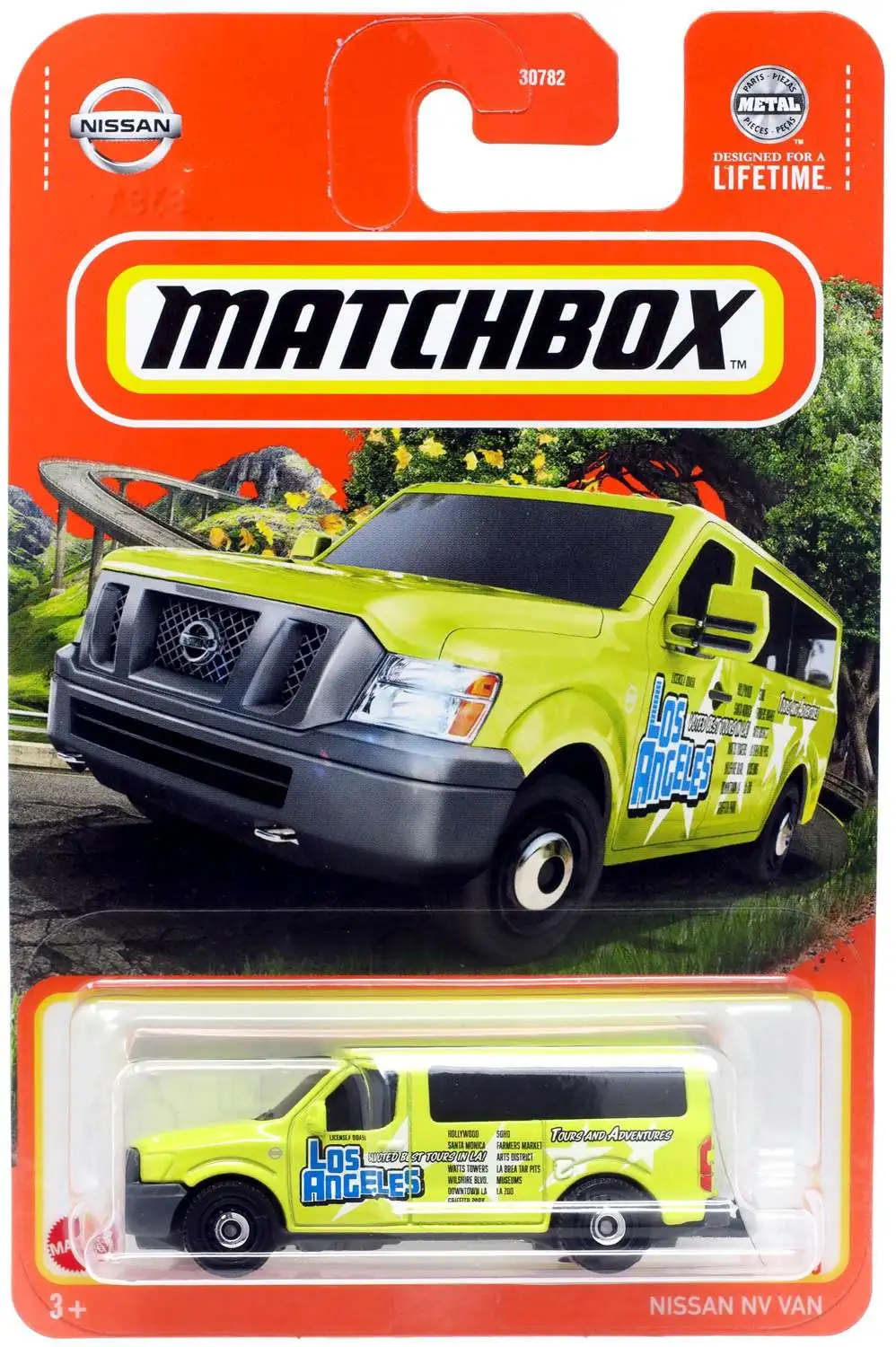 Matchbox Nissan NV Van Diecast Car LA Tours Mattel - ToyWiz