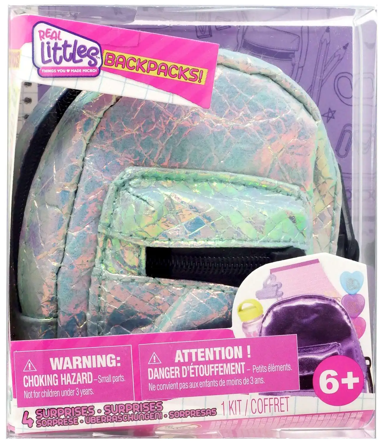 Shopkins Real Littles Backpacks Series 4 Irridescent Teal Mystery Pack ...