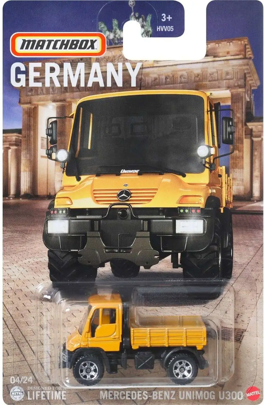 Matchbox Germany Mercedes-Benz Unimog U300 Diecast Car 424 Mattel - ToyWiz