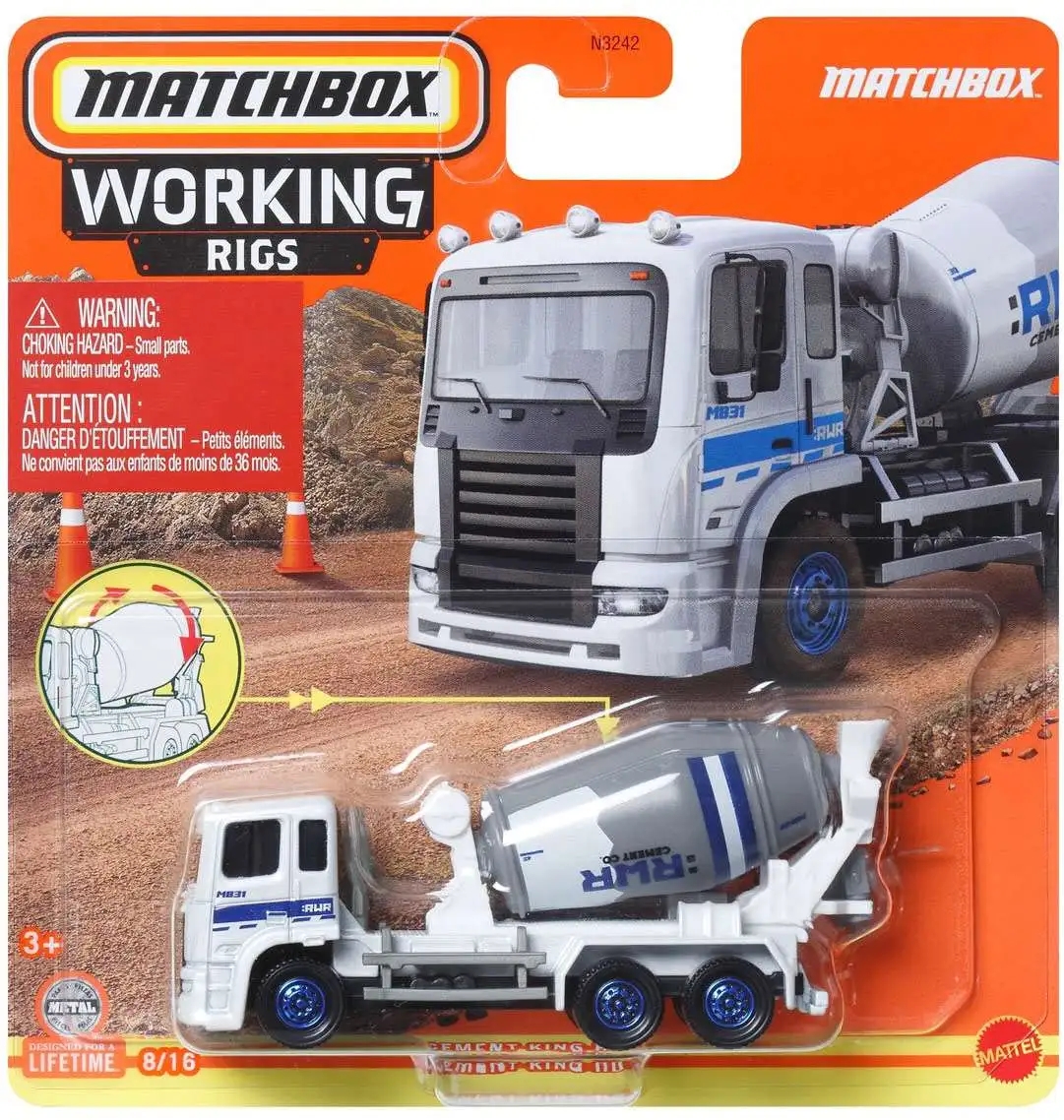 Matchbox Working Rigs Cement King HD Diecast Vehicle Mattel Toys - ToyWiz