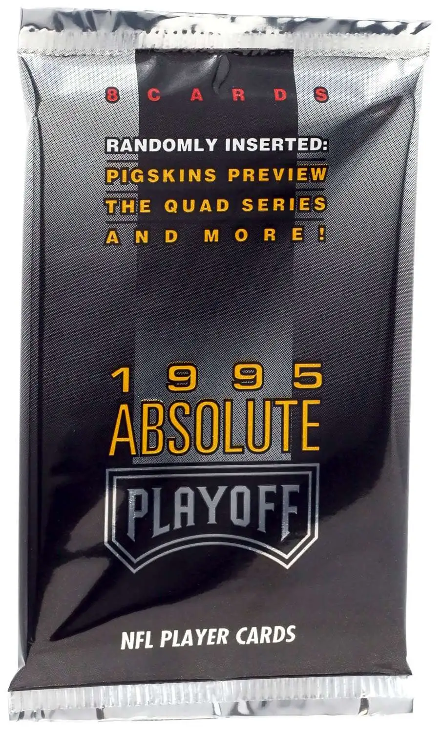 NFL Playoff 1995 Absolute Football Trading Card HOBBY Pack 8 Cards - ToyWiz