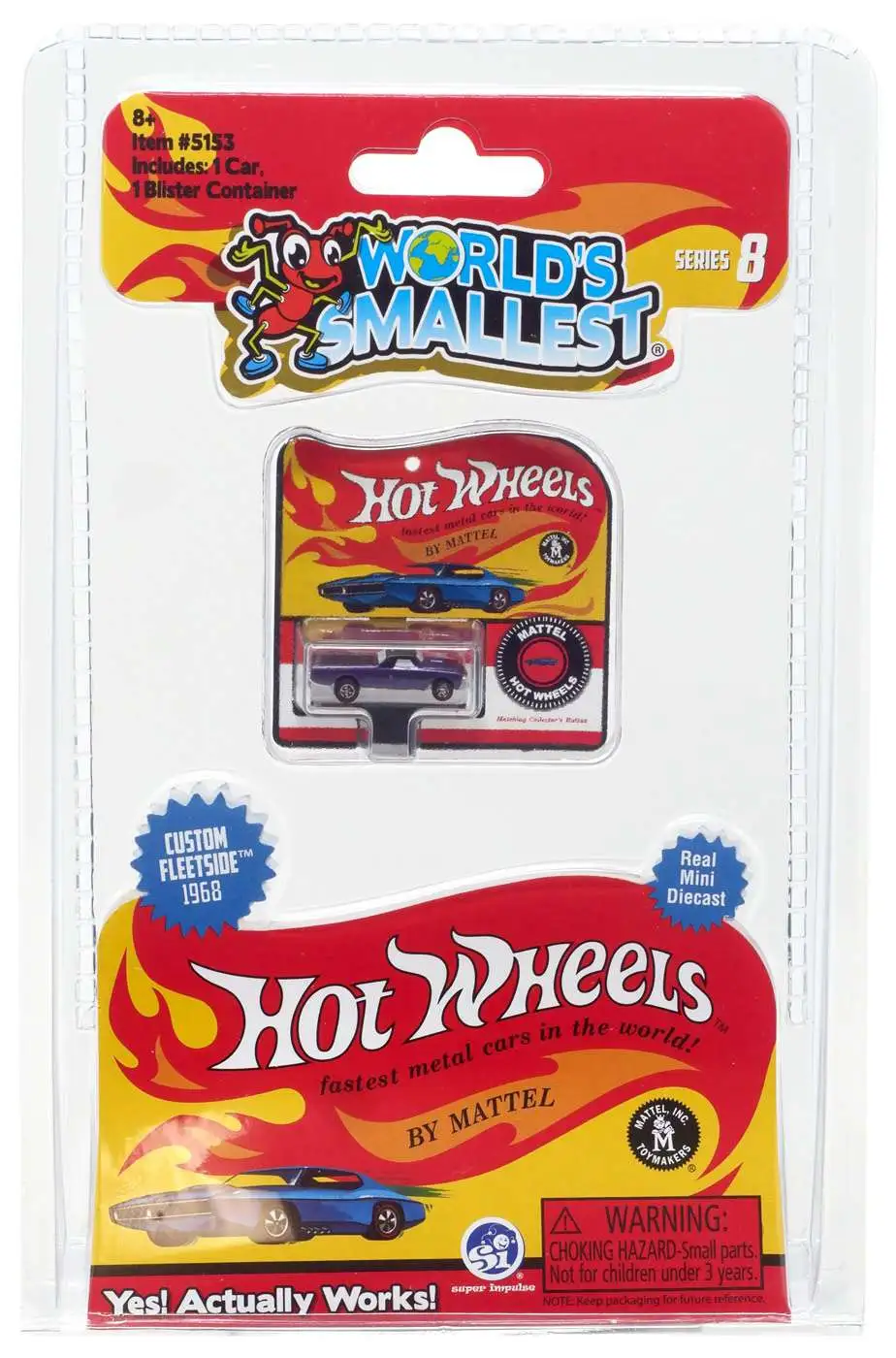 Worlds Smallest Hot Wheels Series 8 Custom Fleetside 1968 Diecast Car ...