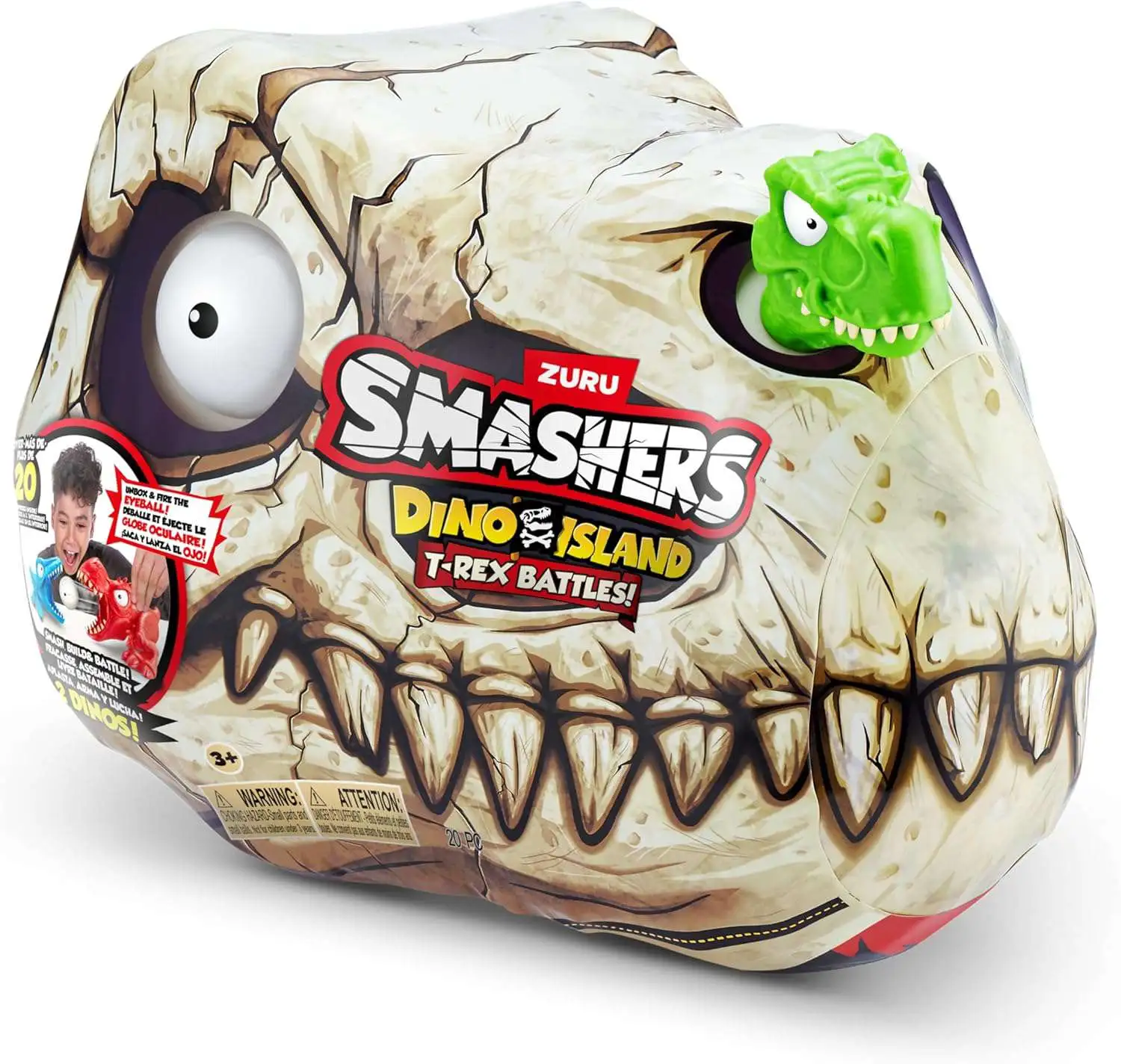Smashers T-Rex Battles Series 5 Dino Island MINI Green Mystery Pack ...