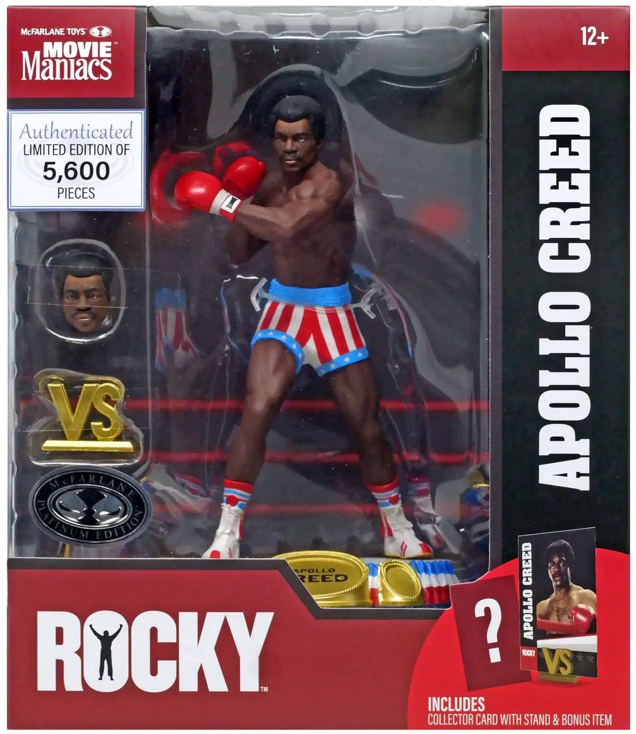 McFarlane Toys Rocky Movie Maniacs Apollo Creed 6 Posed Figure 1976 ...