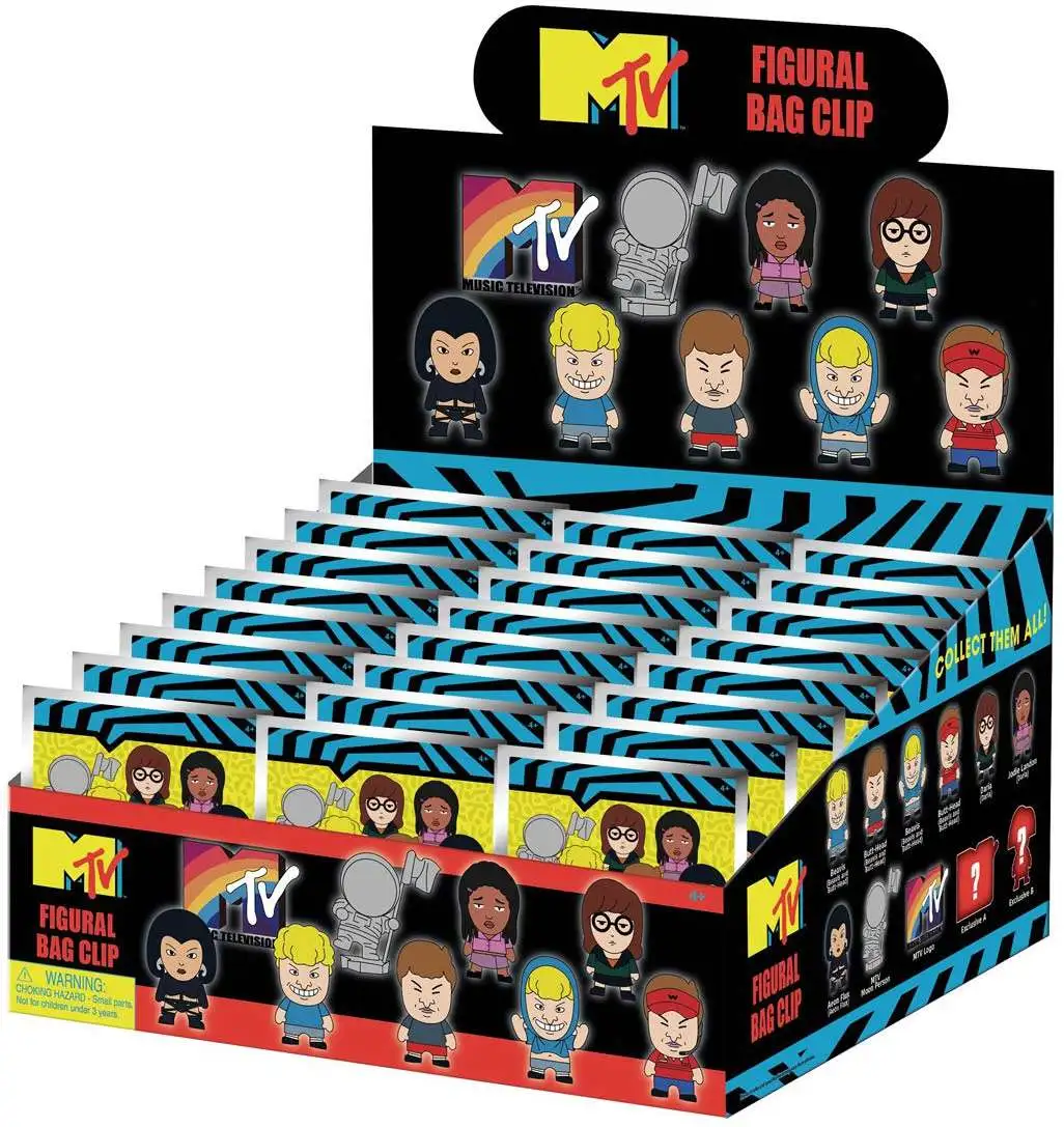 MTV 3D Figural Keyring Series 1 MTV Mystery Box 24 Packs Monogram - ToyWiz