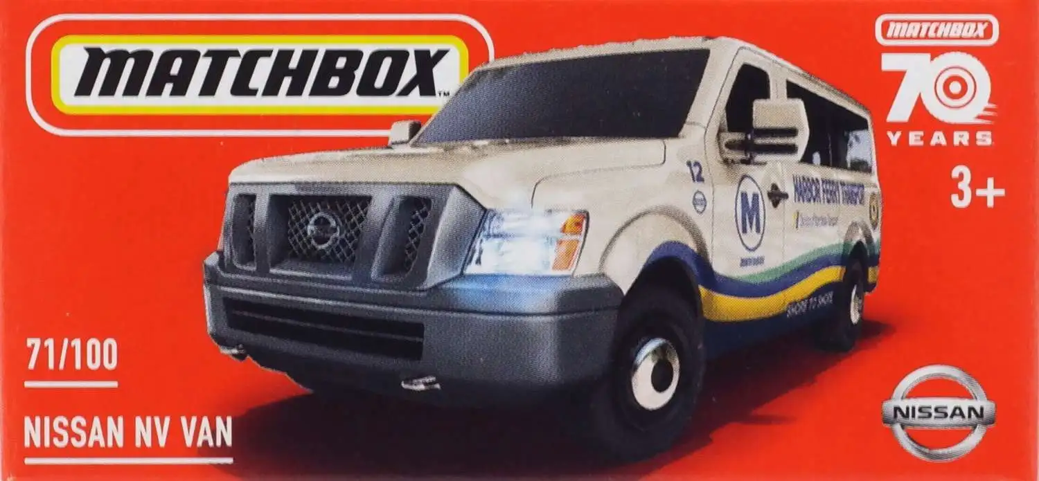 Matchbox 70th Anniversary Nissan NV Van Diecast Car Mattel - ToyWiz