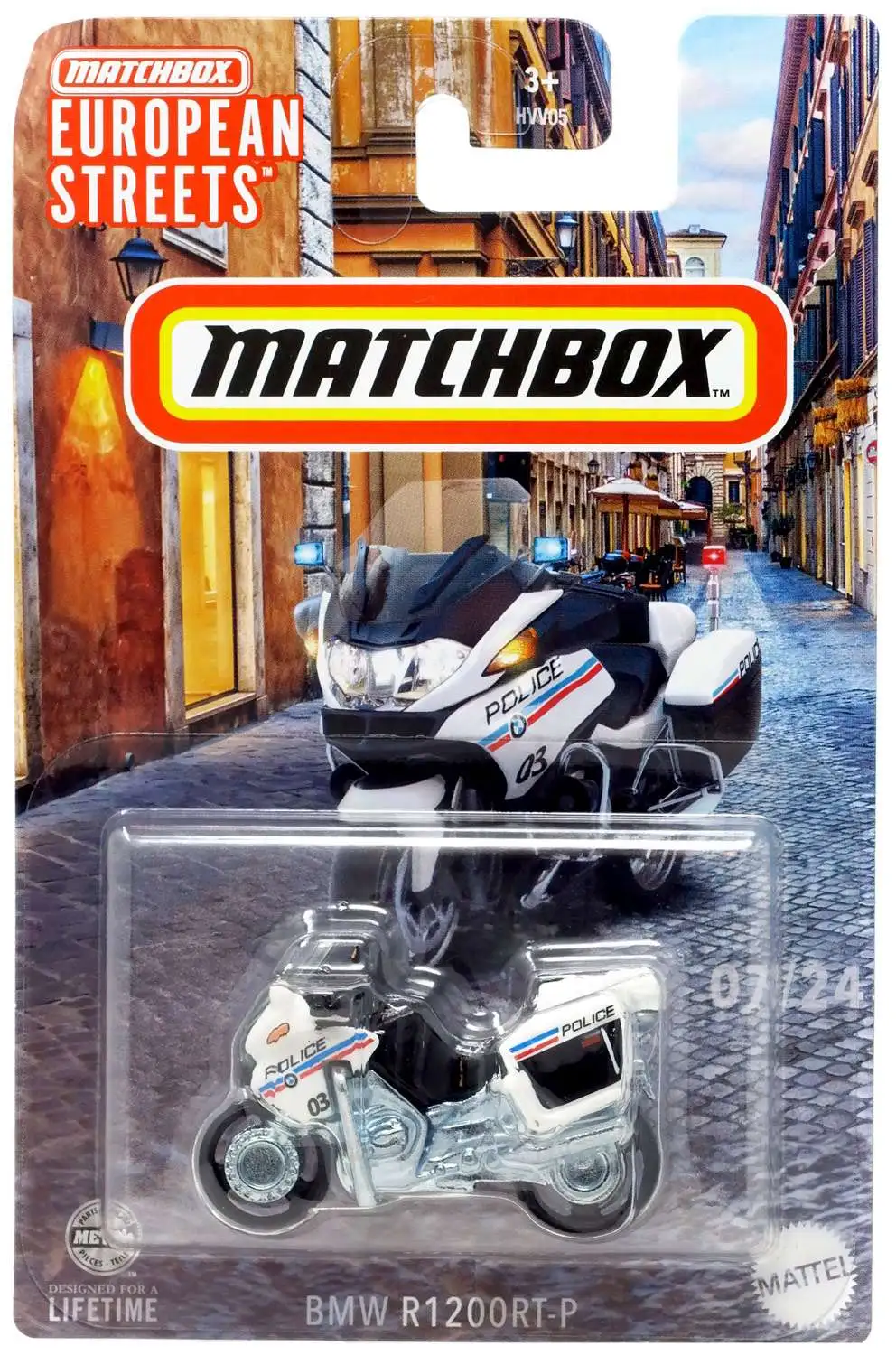 Matchbox European Streets BMW R1200RT-P Diecast Car Mattel - ToyWiz